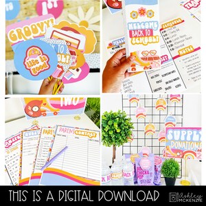 Retro Back to School Open House Meet the Teacher Night Survival Bundle ...