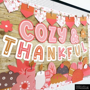 Cozy Thanksgiving Bulletin Board Kit, Autumn Classroom Decor, Easy ...