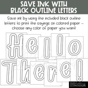 Neutral Color Bulletin Board Letters A-Z Primary Font Printable ...