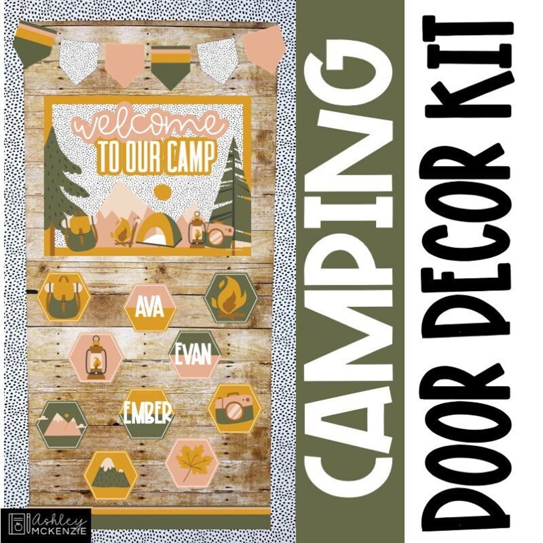 Camping Adventure Classroom Door Decor Kit Back to School Door ...