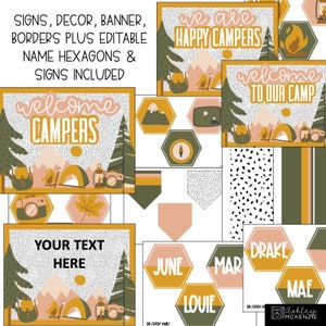 Camping Adventure Classroom Door Decor Kit Back to School Door ...