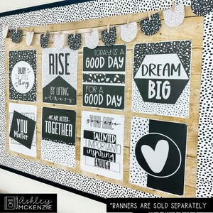 Black and White Terrazzo Themed Classroom Posters, Easy and Modern ...