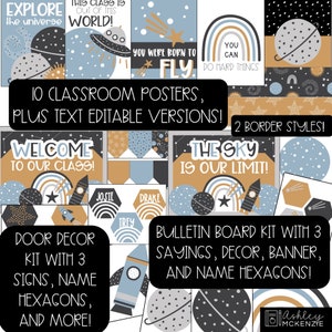 Outer Space Classroom Decor, Bulletin Board Kit, Classroom Posters ...
