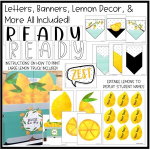 Lemon Back to School Bulletin Board or Classroom Door Decor, Easy and ...