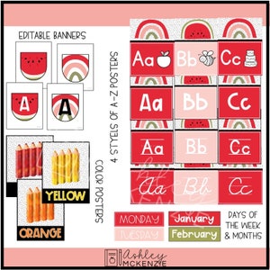 Watermelon Classroom Decor, Easy and Modern Classroom Decorations, Back ...