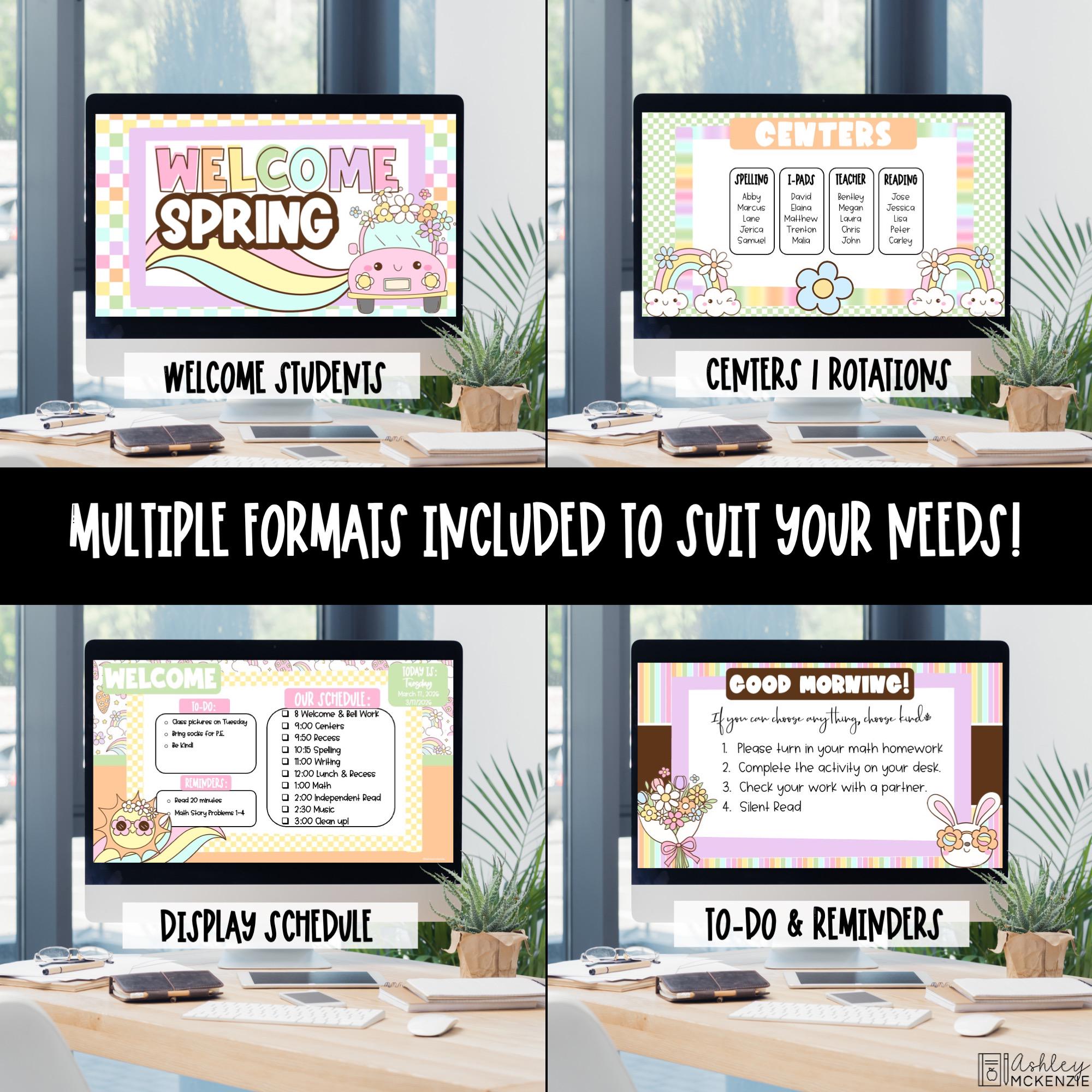 April Slides Pastel Spring Morning Slides Templates for Google Slides ...
