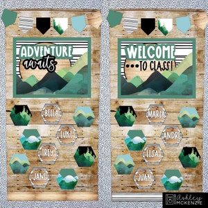 Scandi Mountains Classroom Decor Back to School Bulletin Board Set ...