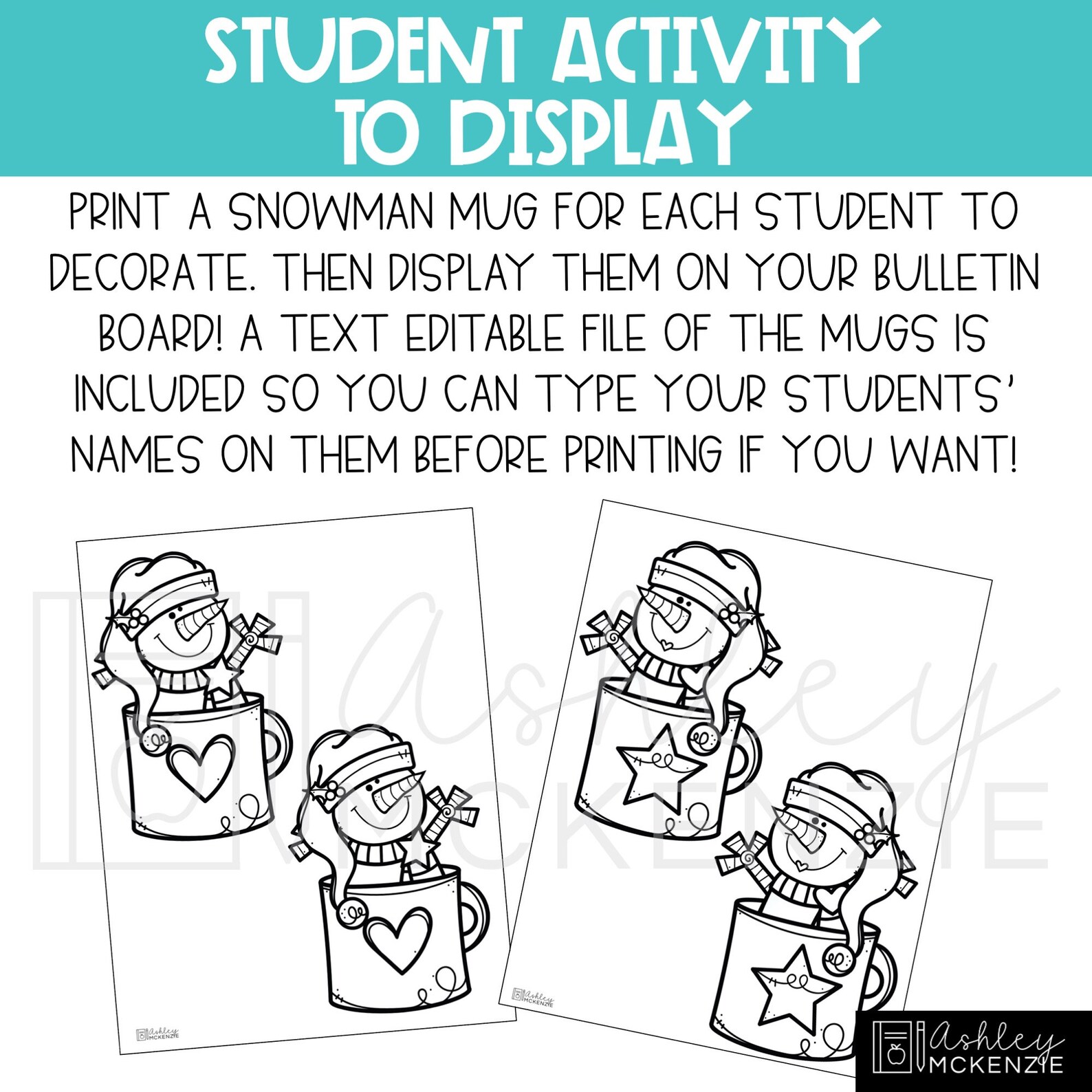 Winter Snowman Bulletin Board Kit Easy Seasonal Classroom - Etsy