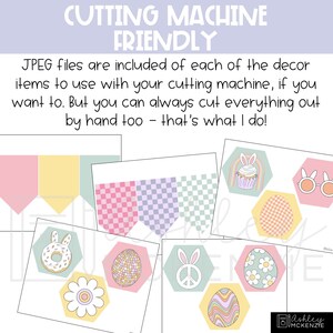 Retro Spring Classroom Door Decor Kit, Pastel Spring Decorations, Easy ...