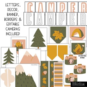 Camping Adventure Back to School Bulletin Board Kit Modern Elementary ...