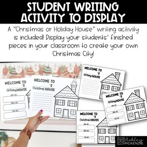 Christmas City Bulletin Board Kit, Winter Classroom Decor, Easy Holiday ...