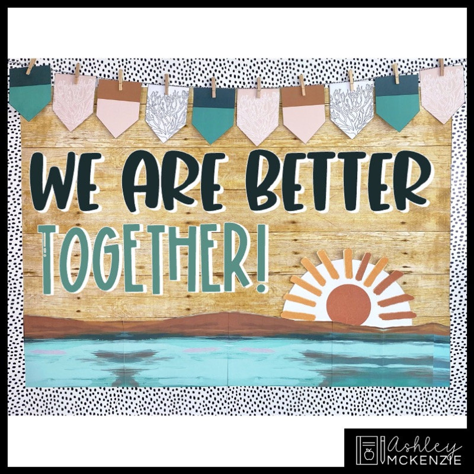 Coastal Back to School Bulletin Board or Classroom Door Decor, Easy and ...