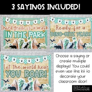 Modern Dinosaur Classroom Theme Back to School Classroom Decor Dino ...