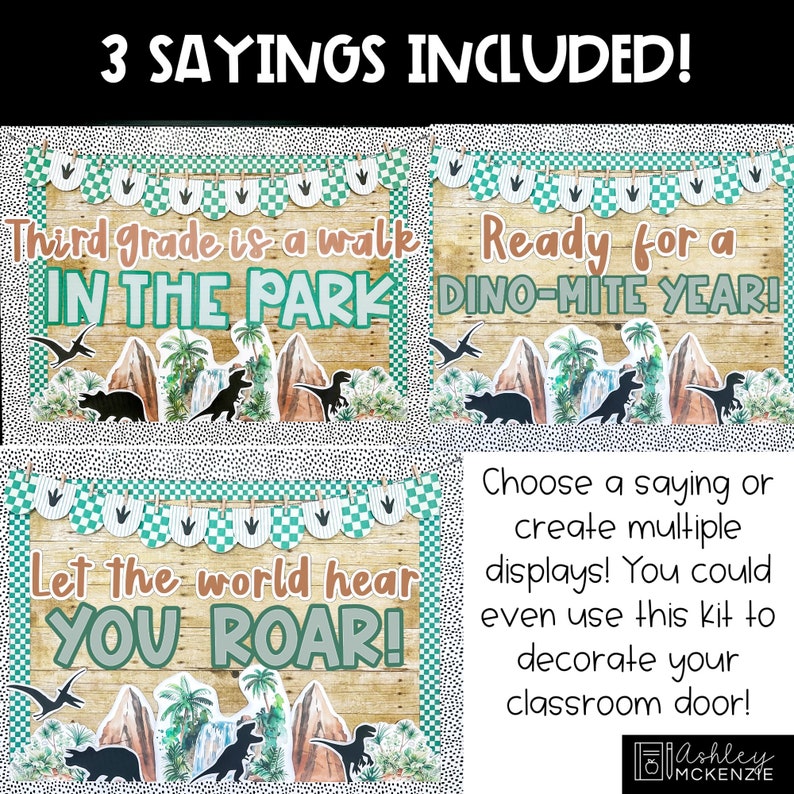 Modern Dinosaur Classroom Theme Back to School Classroom Decor Dino ...