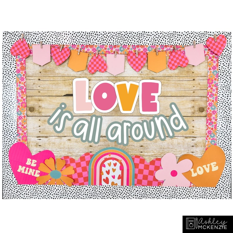 Valentine Love Classroom Decor Bulletin Board Kit Classroom - Etsy