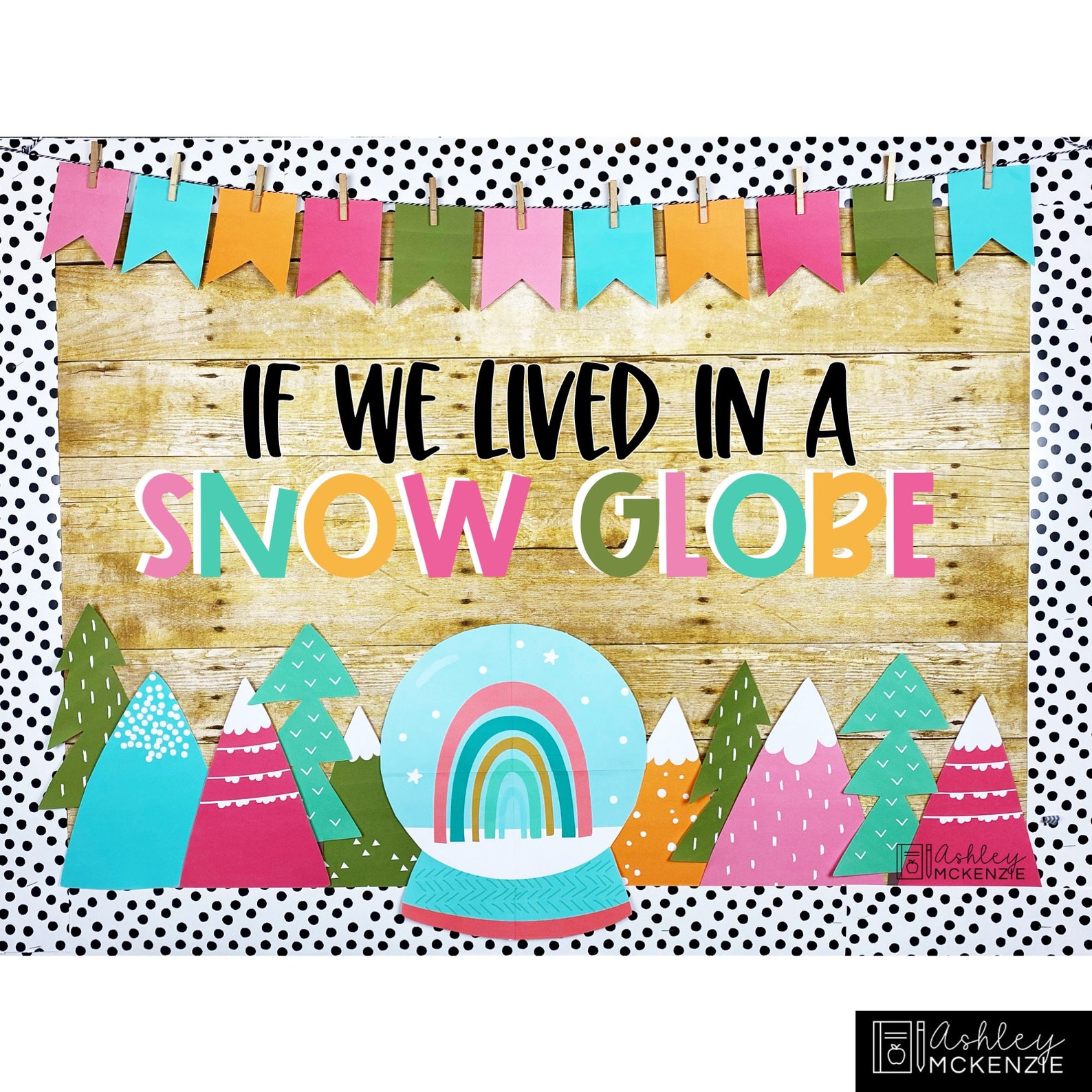Winter Classroom Decor Snow Globe Bulletin Board Kit - Etsy