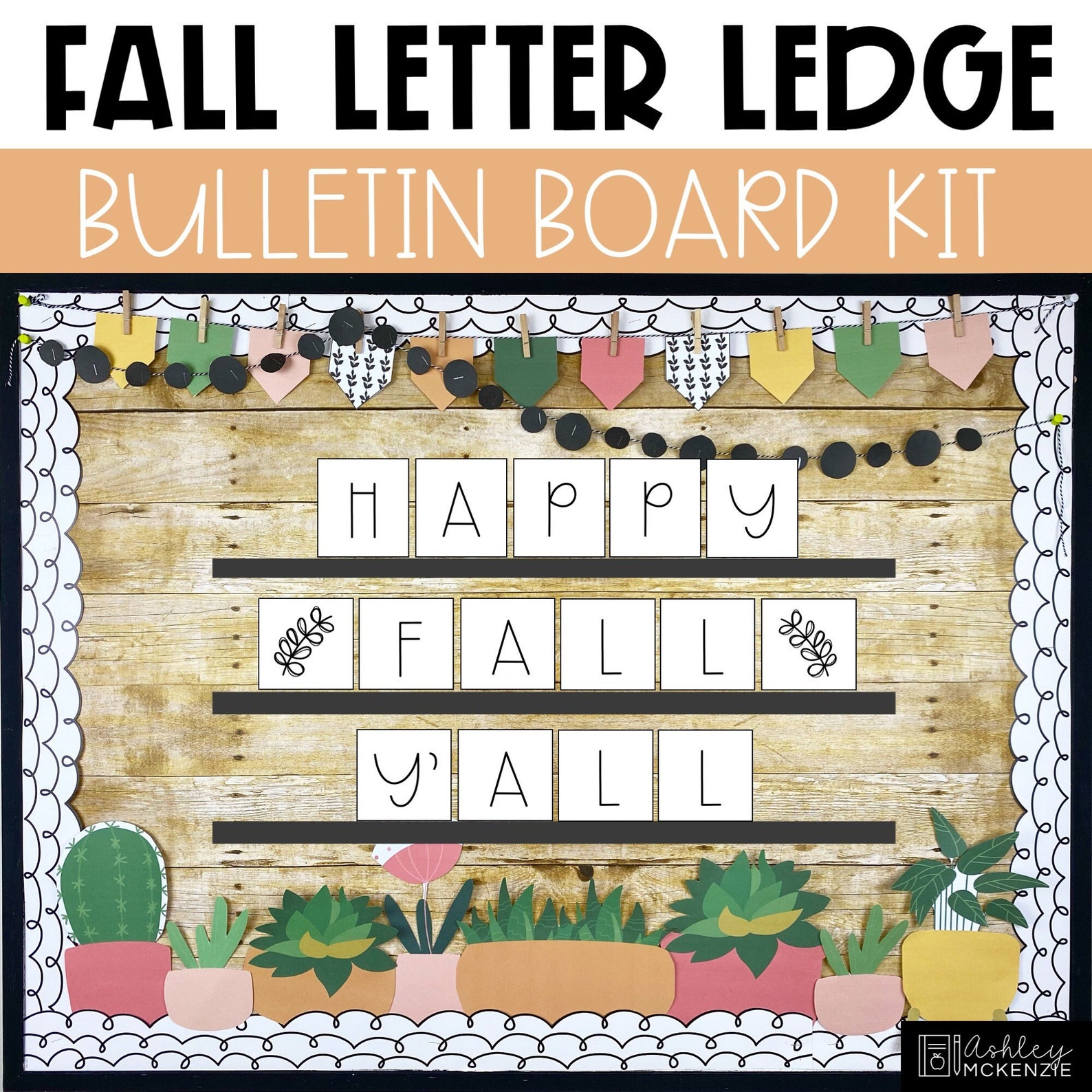 Fall Letter Ledge Bulletin Board Kit or Classroom Door Decor - Etsy