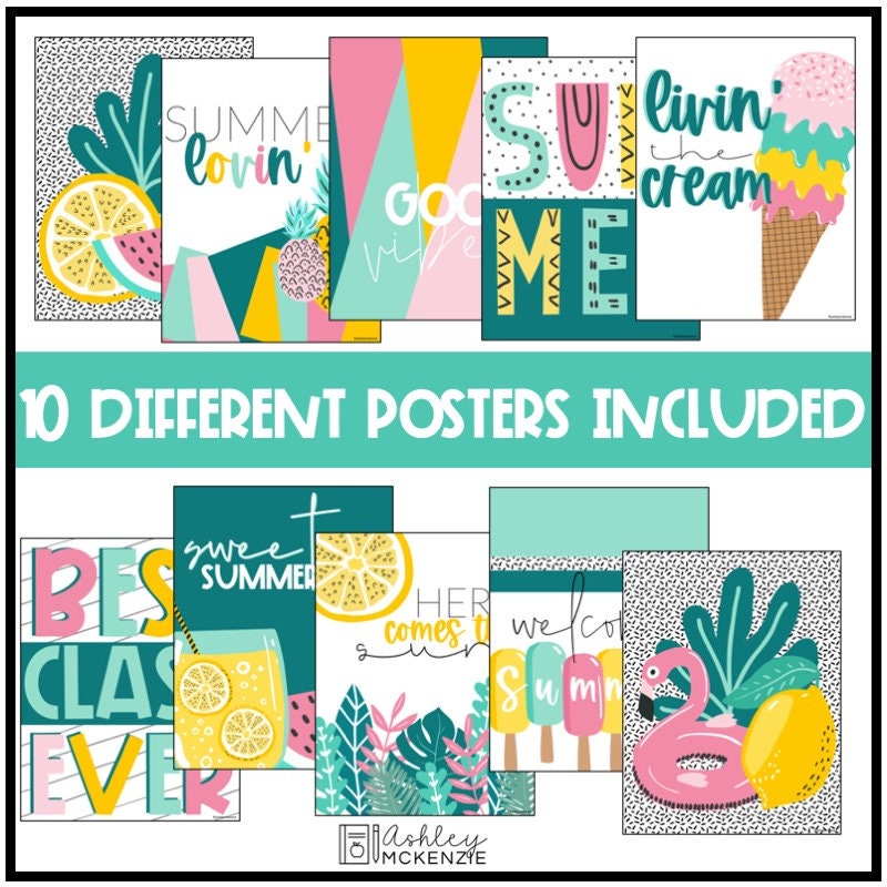 Sweet Summer Bulletin Board or Classroom Door Decor, End of Year ...