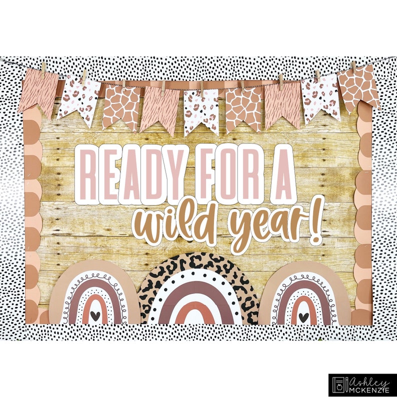 Animal Print Classroom Decor Boho Back to School Bulletin Board ...