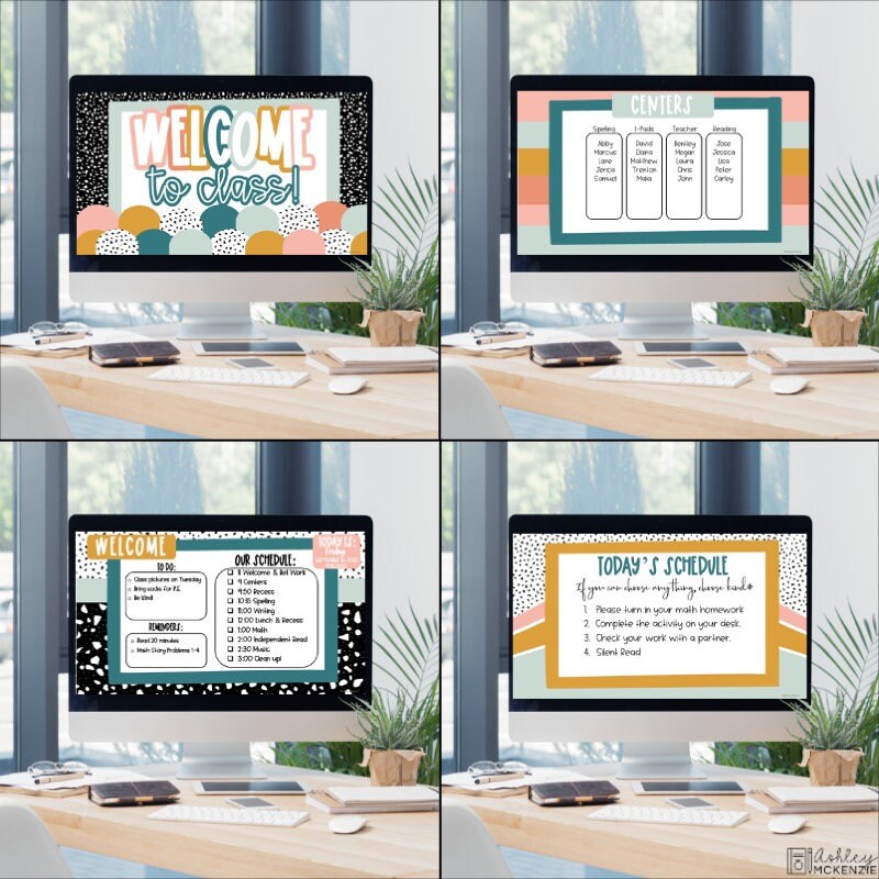 Calm Terrazzo Google Slides and Powerpoint Templates Digital - Etsy