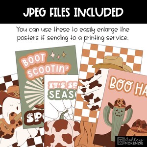Howdy Halloween Classroom Posters, Western Decor Theme, Easy Seasonal ...