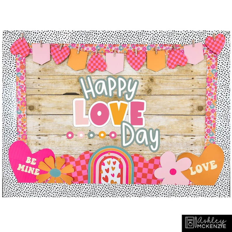 Valentine Love Classroom Decor Bulletin Board Kit Classroom - Etsy