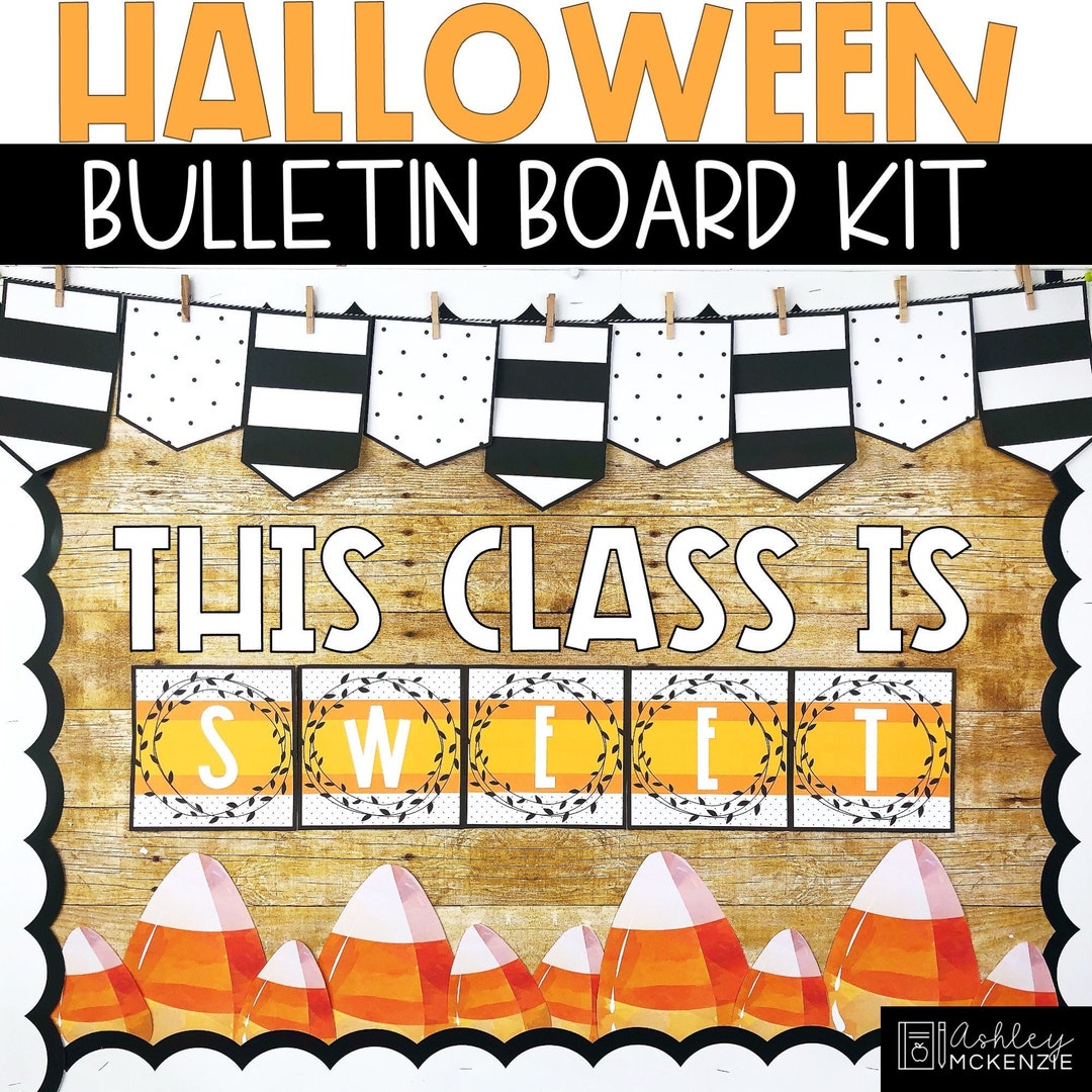 Halloween Candy Corn Bulletin Board or Classroom Door Decor, Easy ...