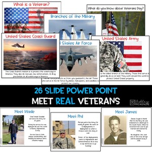 Veterans Day Classroom Activities Powerpoint Lesson & - Etsy