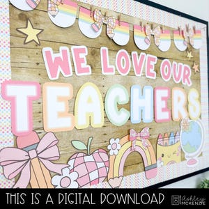 Teacher Appreciation Week Bulletin Board Kit May Bulletin Board Ideas ...