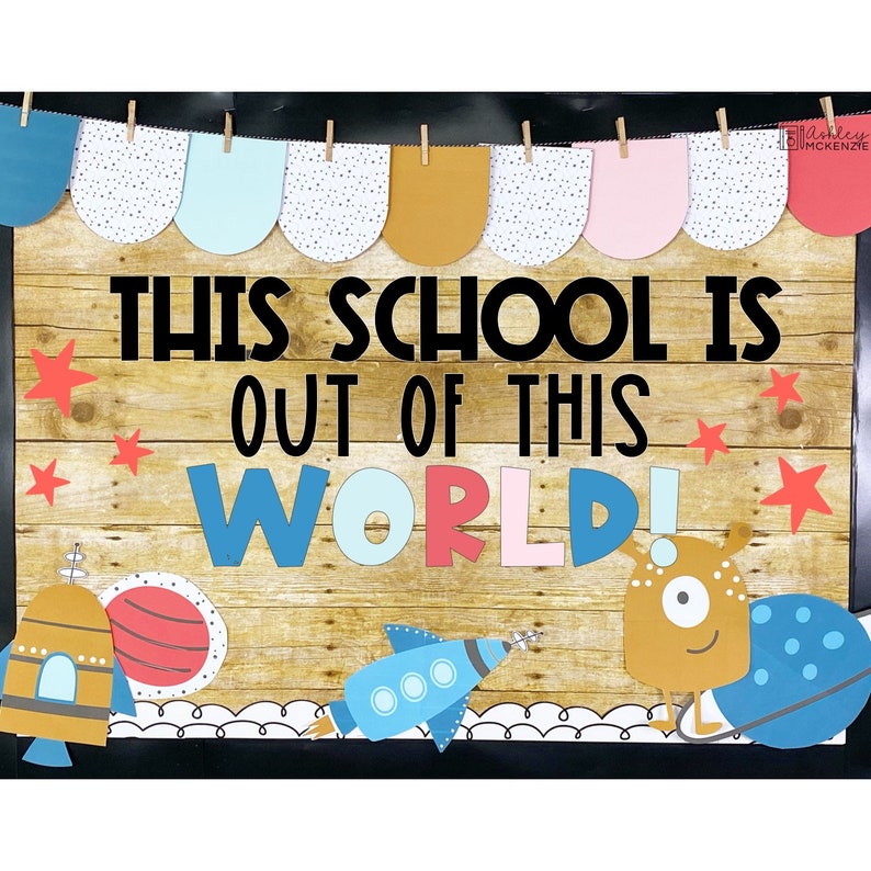 Space End of Year Bulletin Board Ideas, May Door Decor, This Year Was ...