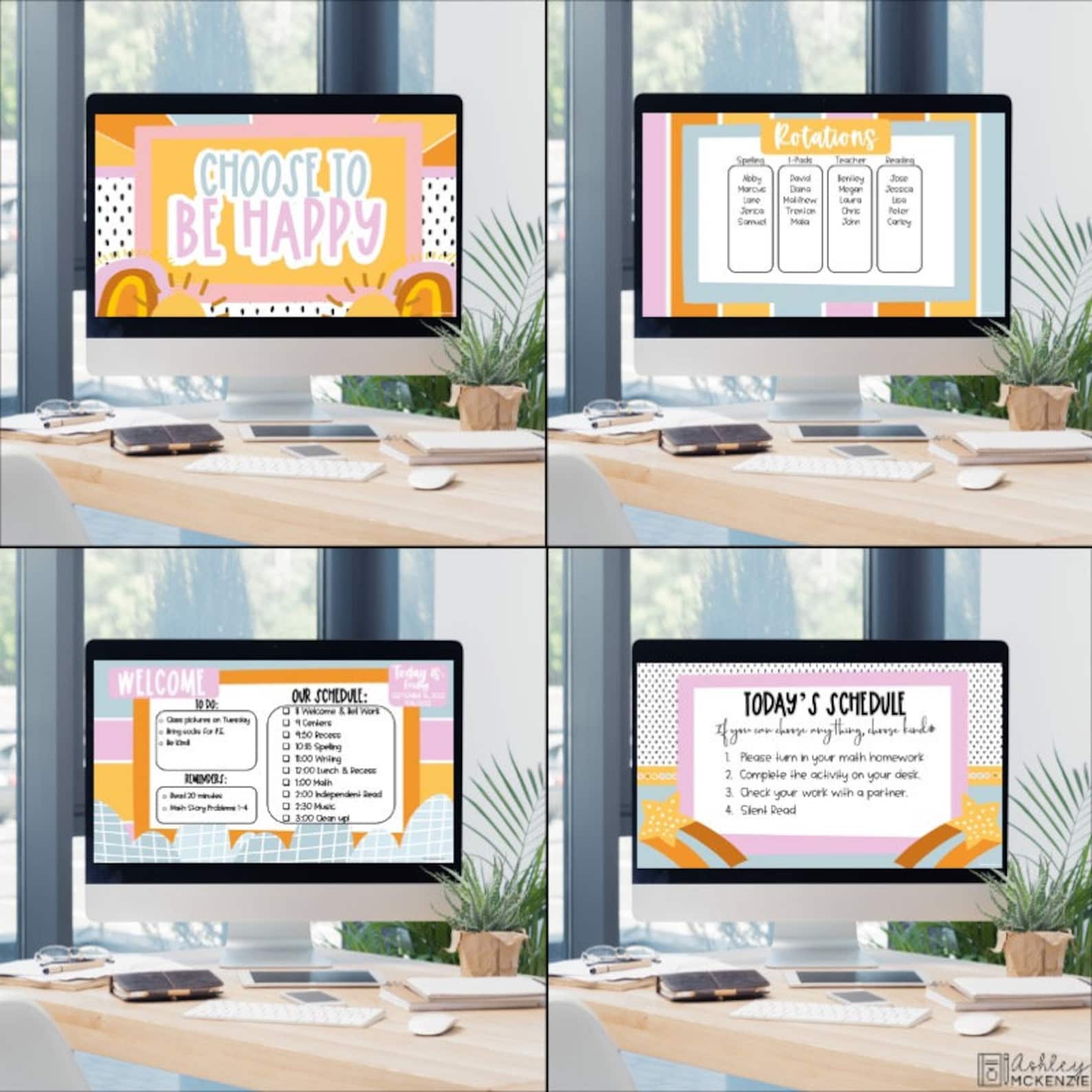 Hello Sunshine Google Slides and Powerpoint Templates, Calm Class Decor ...