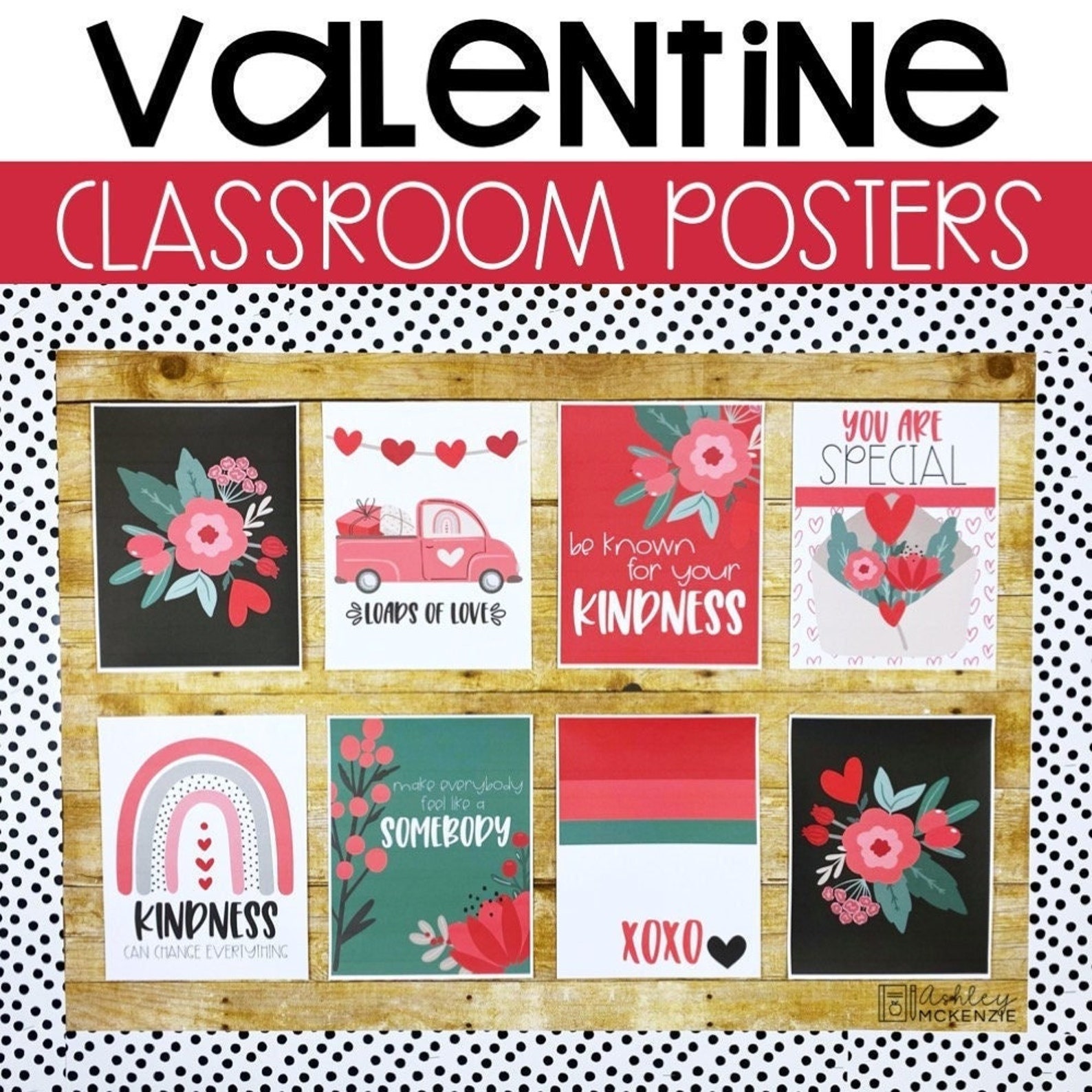 Valentine's Day Truck Classroom Posters Random Acts of - Etsy