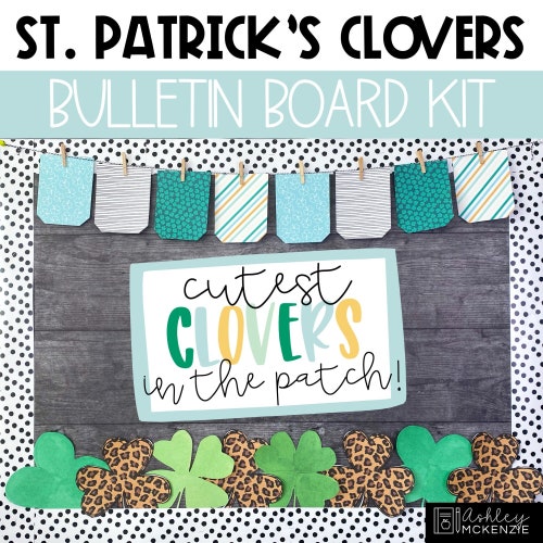 Printable St. Patrick's Day Bulletin Board Set for - Etsy