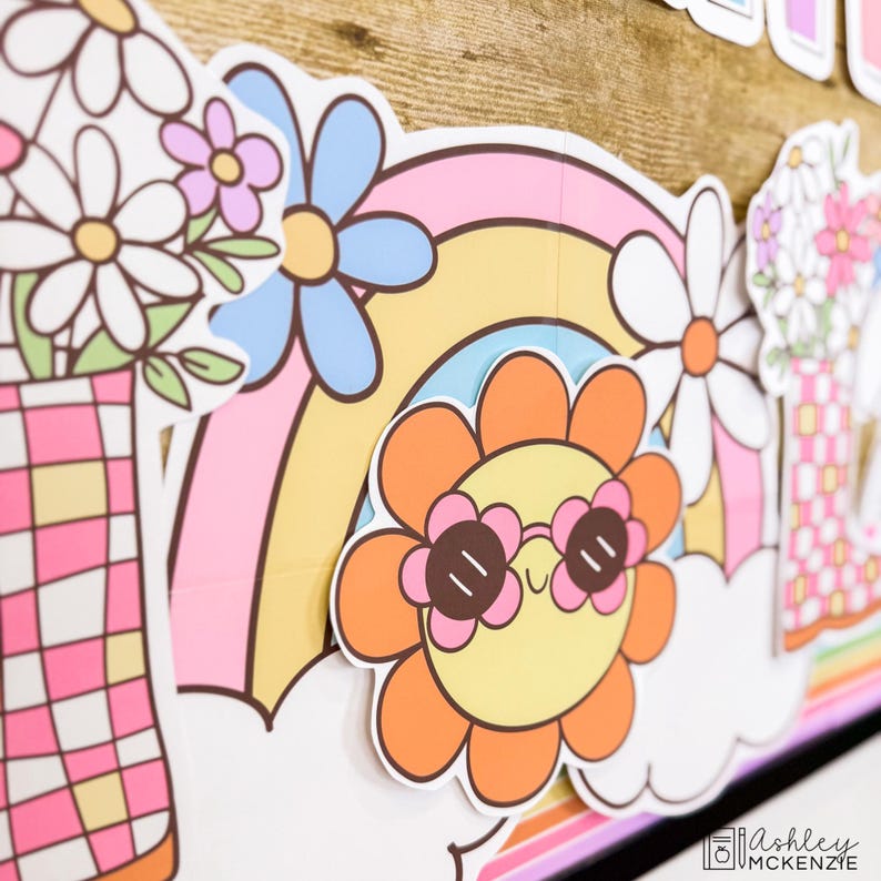 Pastel Spring Bulletin Board April Door Decor Sunshine Bulletin Board ...