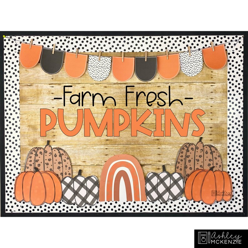 Fall Pumpkins Bulletin Board Ideas Best Pumpkins in the Patch Classroom ...