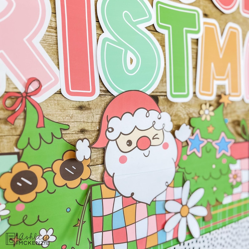Holly Jolly Christmas Bulletin Board Kit December Bulletin Board Ideas ...