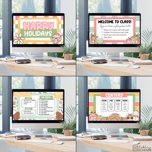 Holly Jolly Christmas Slide Templates, Winter Morning Slides, December ...