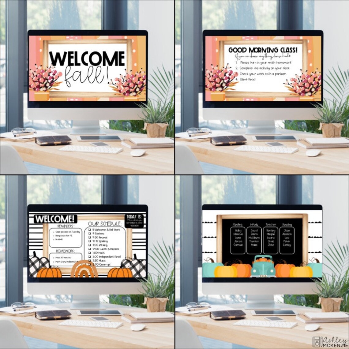 Fall Autumn Google Slides and Powerpoint Templates Seasonal - Etsy