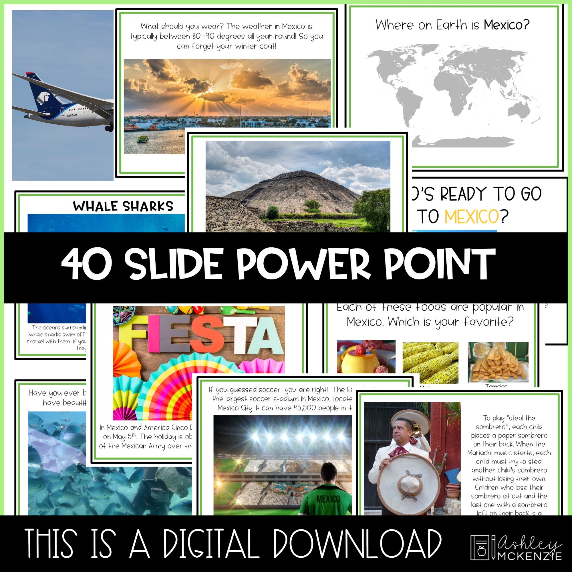 Mexico Virtual Field Trip: Powerpoint Lesson & Activities, Cinco De ...