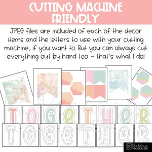 Marbled Pastel Back to School Bulletin Board Kit, Easy and Modern ...