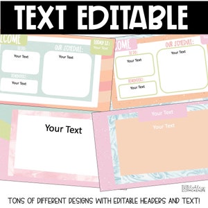 Marbled Pastel Google Slides and Powerpoint Templates, Calm Class Decor ...