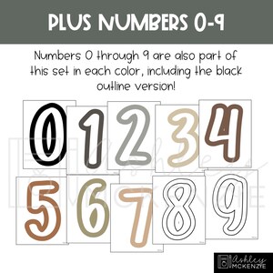 Neutral Colors Primary Font Printable Bulletin Board Letters, A-Z Upper ...