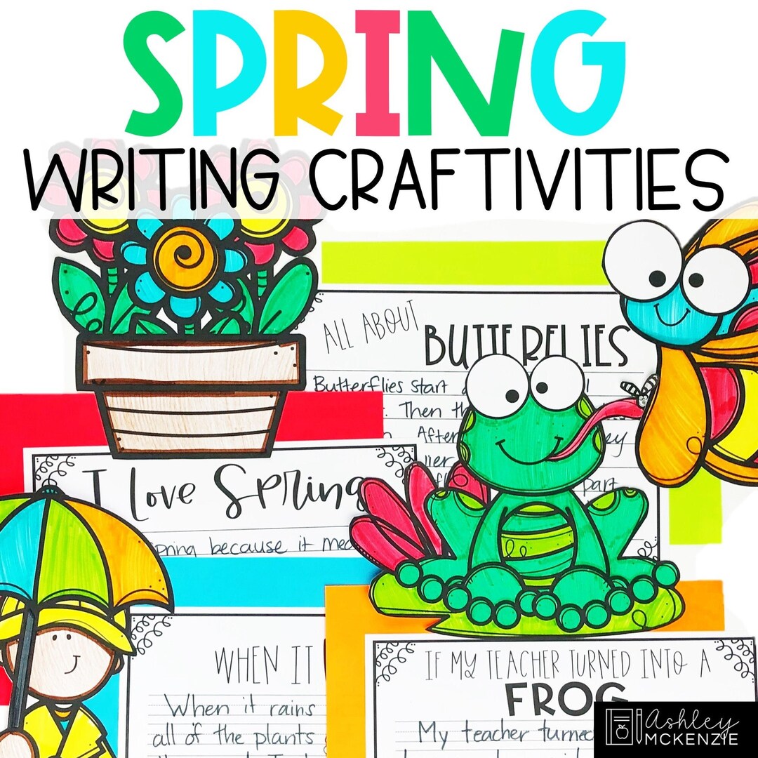 Spring Writing Crafts, April Creative Writing Prompts, Easy Elementary ...
