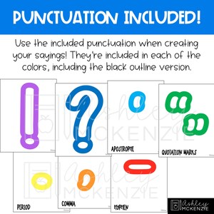 Primary Colors Primary Font A-Z Bulletin Board Letters, Punctuation ...