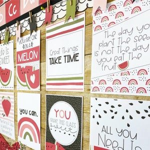 Watermelon Classroom Posters, Easy and Modern Classroom Decorations ...