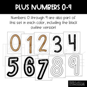 Black and White Floral Classroom Decor, A-Z Bulletin Board Letters ...