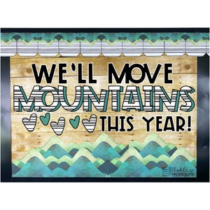 Mountain Back to School Bulletin Board Elementary Classroom Door Decor ...