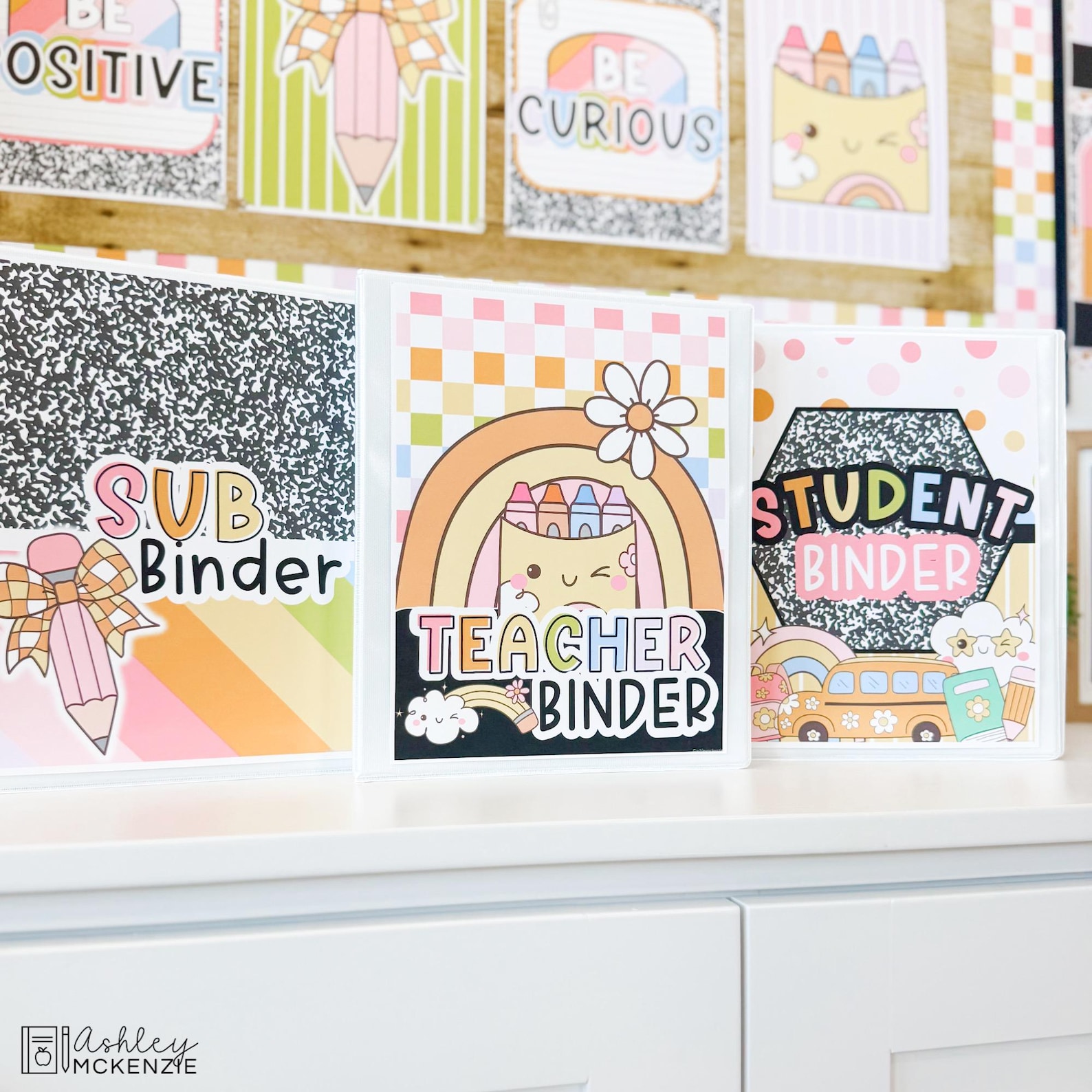Happy Pastel Classroom Decor Bundle Composition Notebook Theme Back to ...
