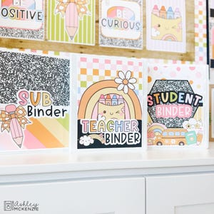 Happy Pastel Classroom Decor Bundle Composition Notebook Theme Back to ...