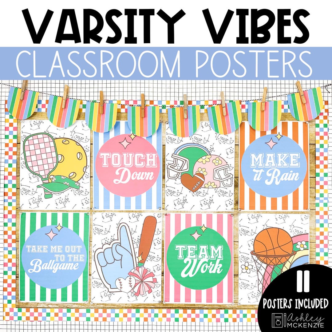 Sports Bulletin Board Ideas, Motivational Posters & Printable Borders ...